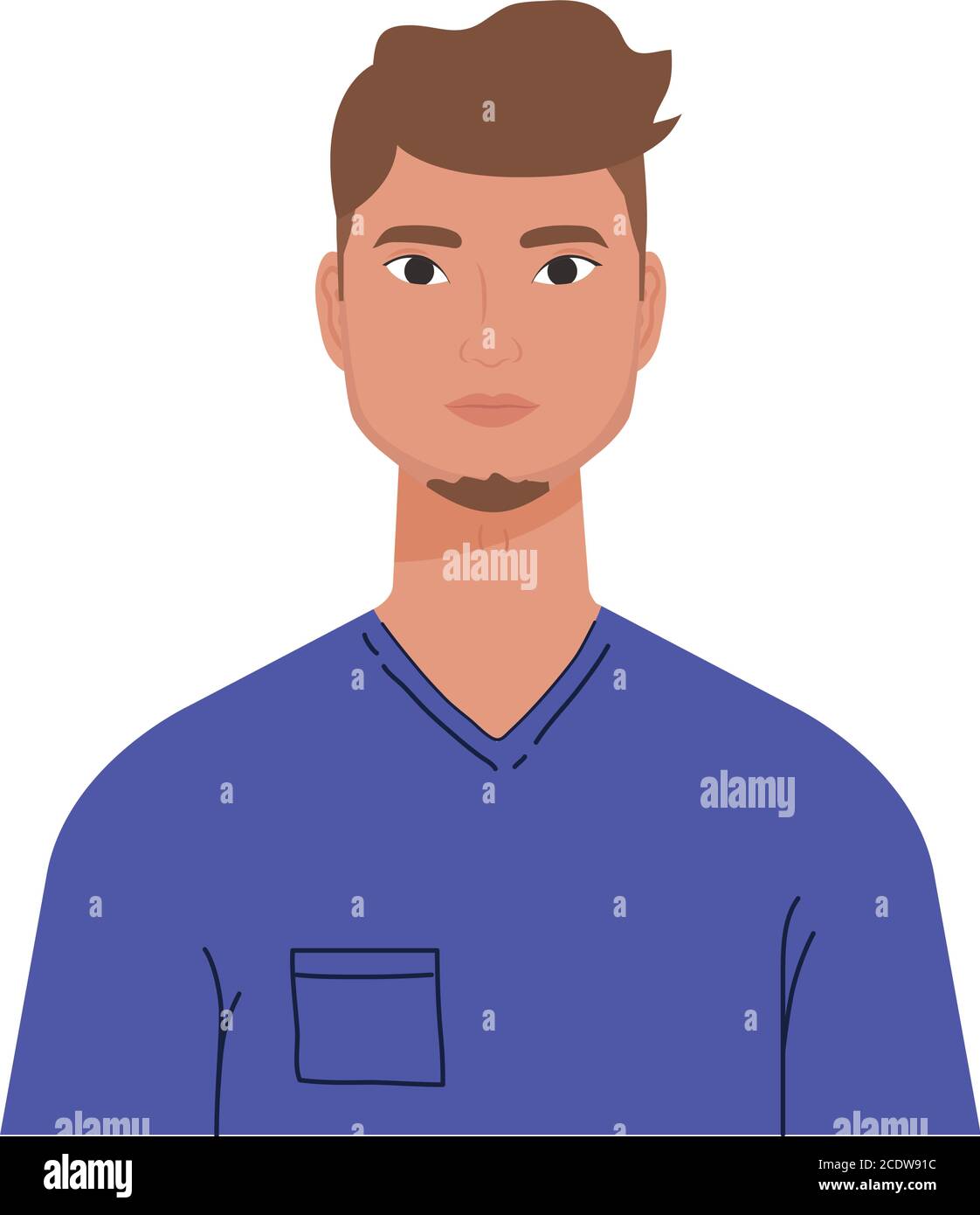 Isolated man cartoon vector design Stock Vector Image & Art - Alamy