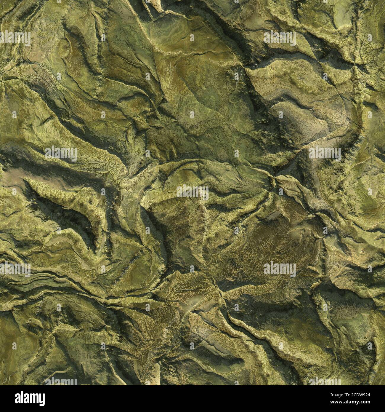 Aerial view from air plane of green nature mountains seamless texture ...