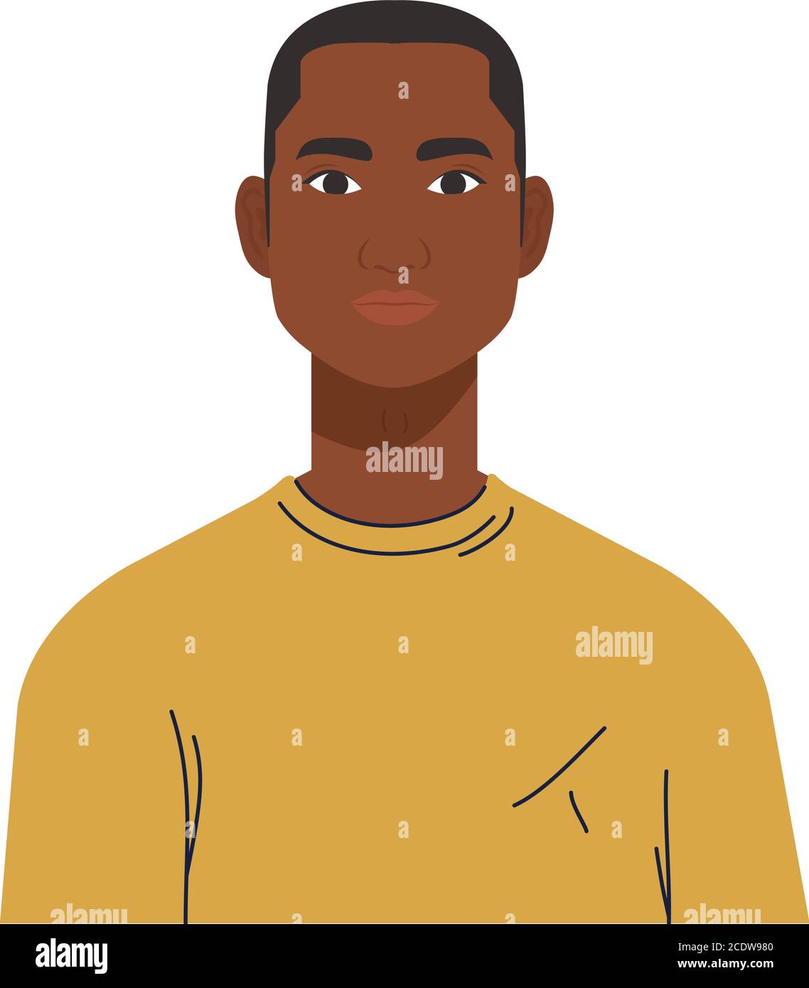 Isolated black man cartoon vector design Stock Vector Image & Art - Alamy