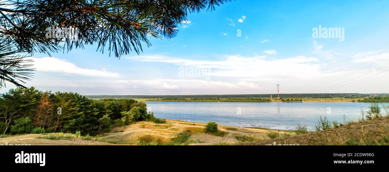 Blue sky clouds river hi-res stock photography and images - Alamy
