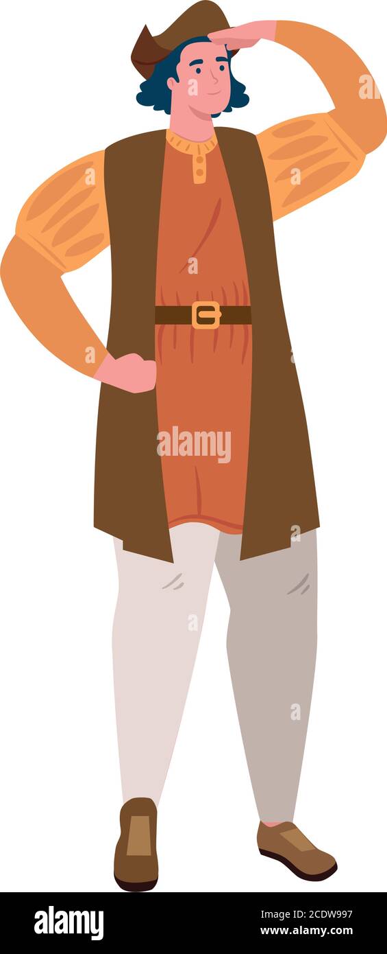 Christopher Columbus cartoon vector design Stock Vector Image & Art - Alamy
