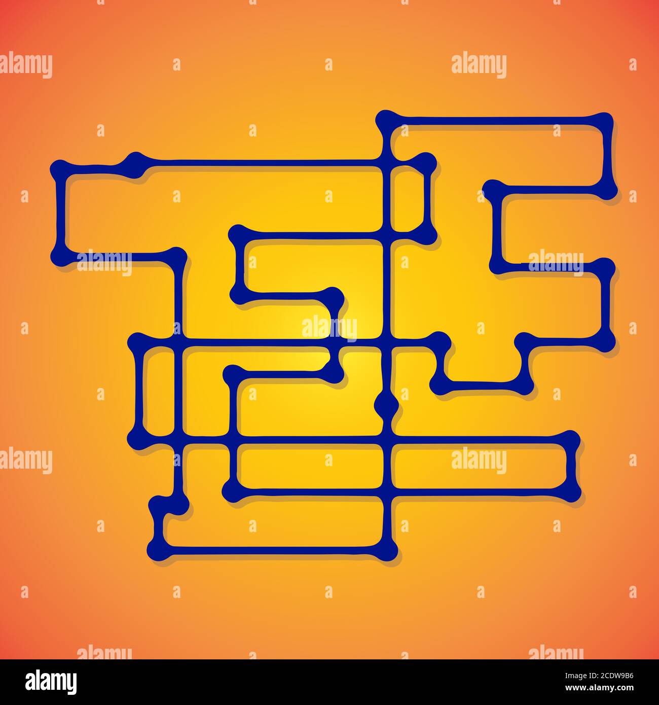 Mechanical schemes, engineering drawing with geometric parts mechanism ...