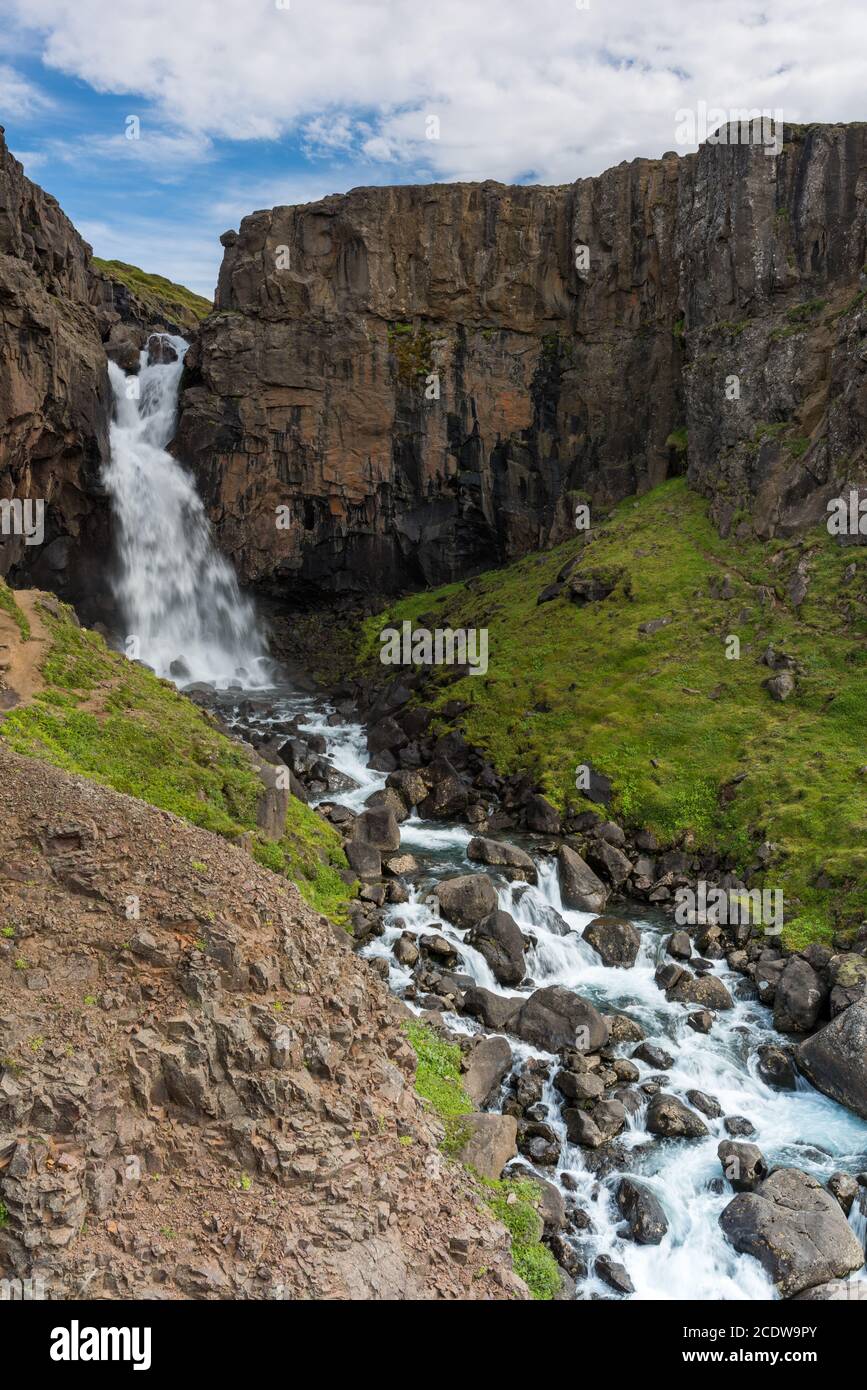 Fardagafoss waterfall hi-res stock photography and images - Alamy