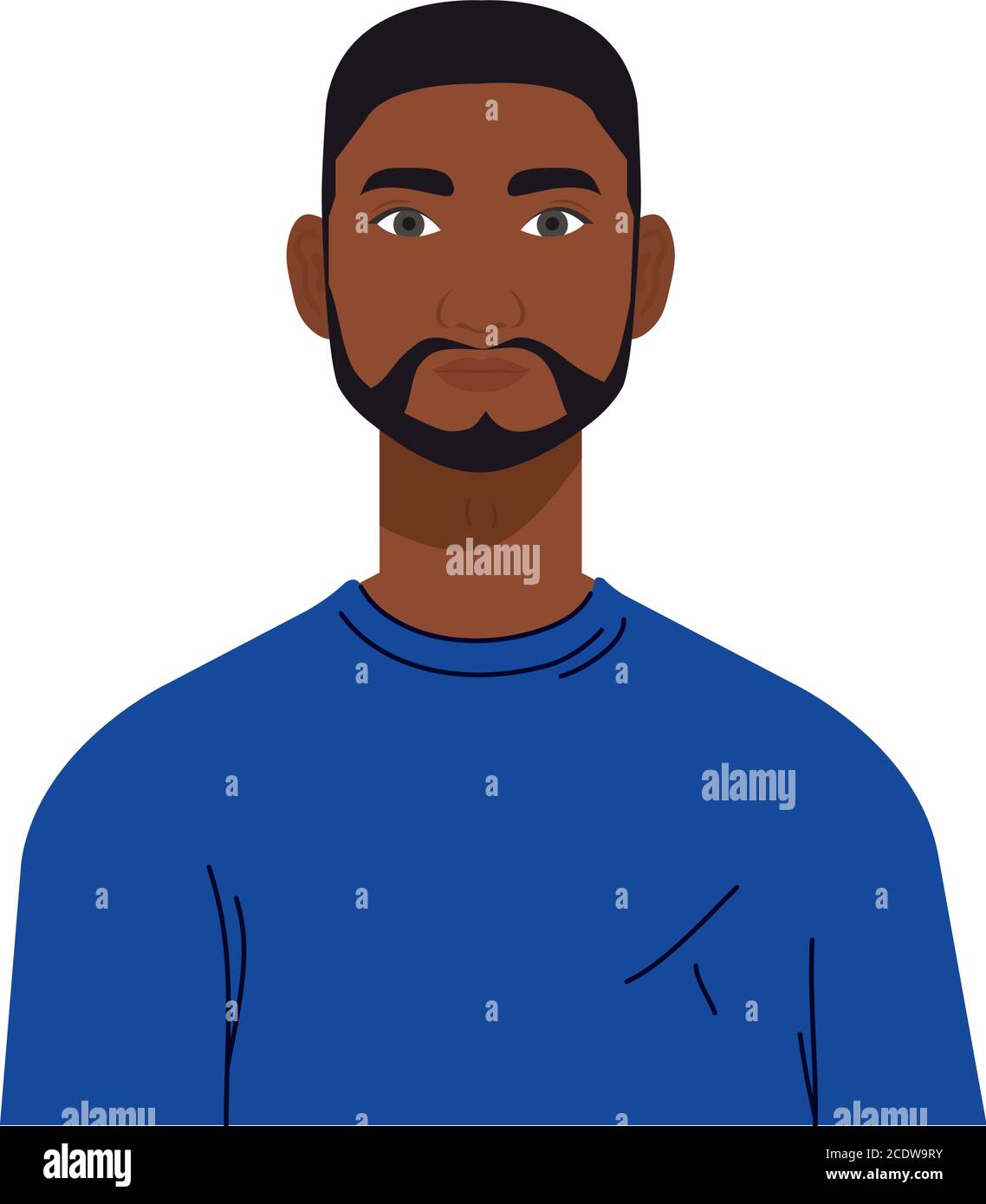 Isolated black man cartoon vector design Stock Vector Image & Art - Alamy