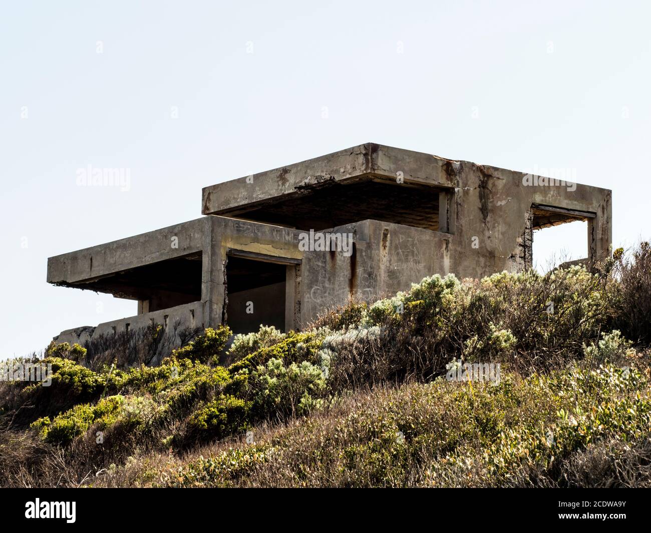 Disused military bunker at Point Nepean Stock Photo - Alamy