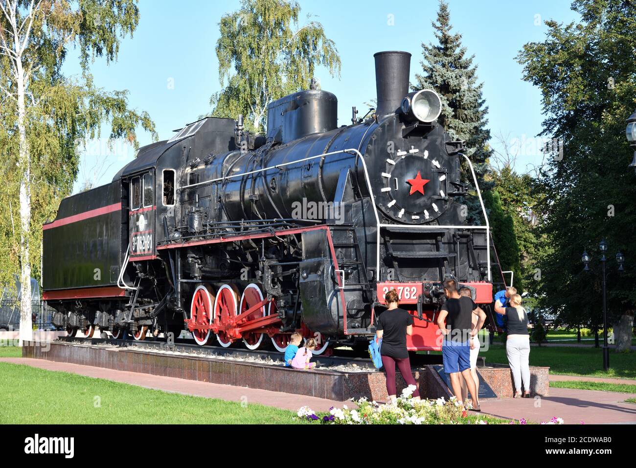 Monument steam locomotive hi-res stock photography and images - Alamy