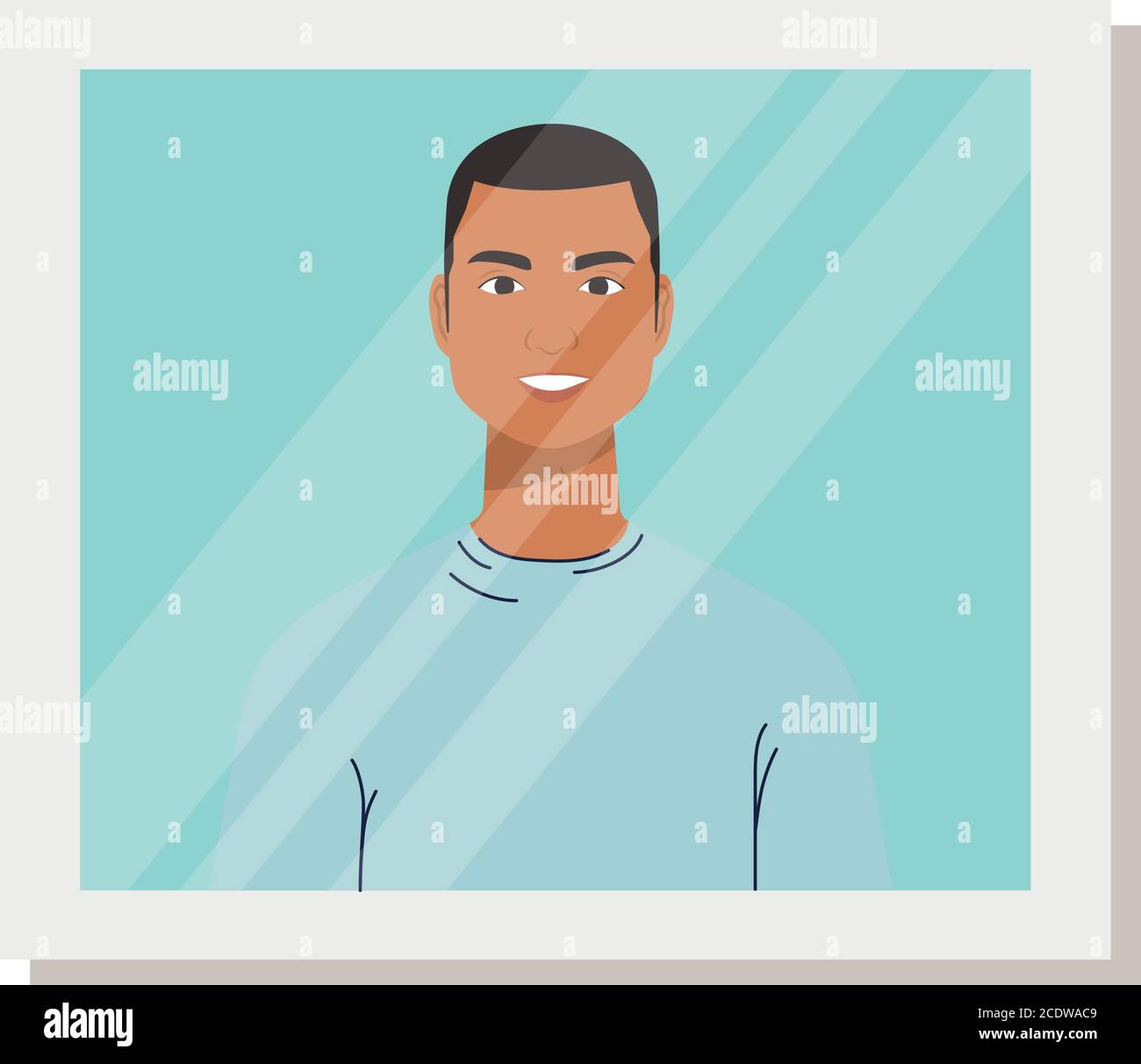 man cartoon in frame vector design Stock Vector Image & Art - Alamy