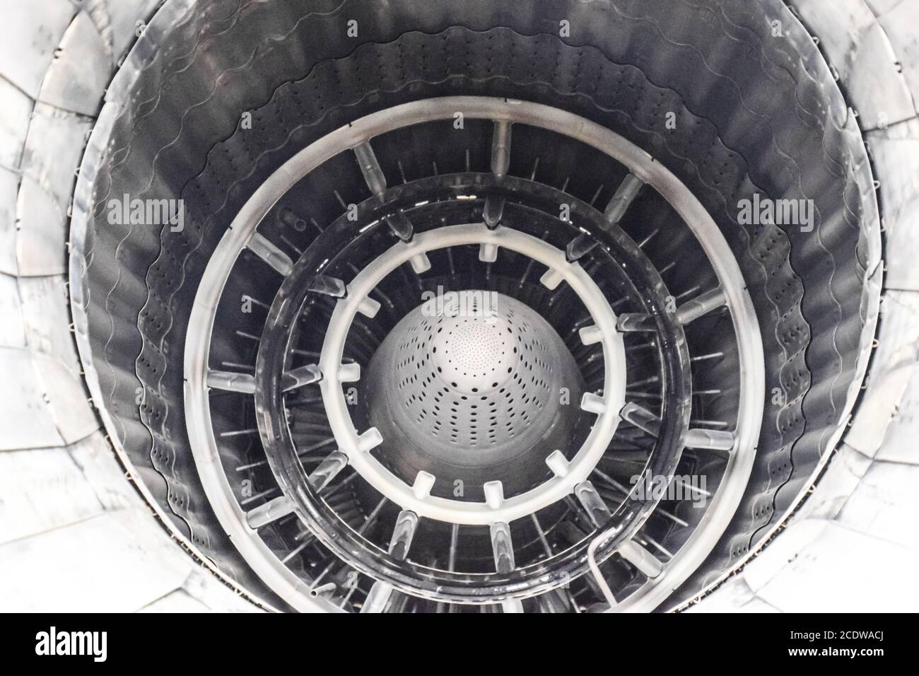 A nozzle of a jet engine with a variable thrust direction Stock Photo ...