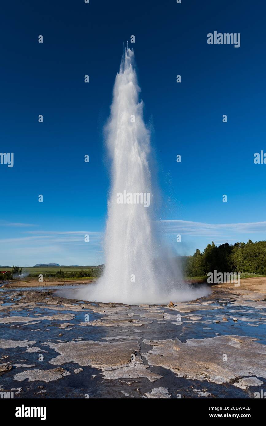 geyser Strokkur from Iceland Stock Photo - Alamy