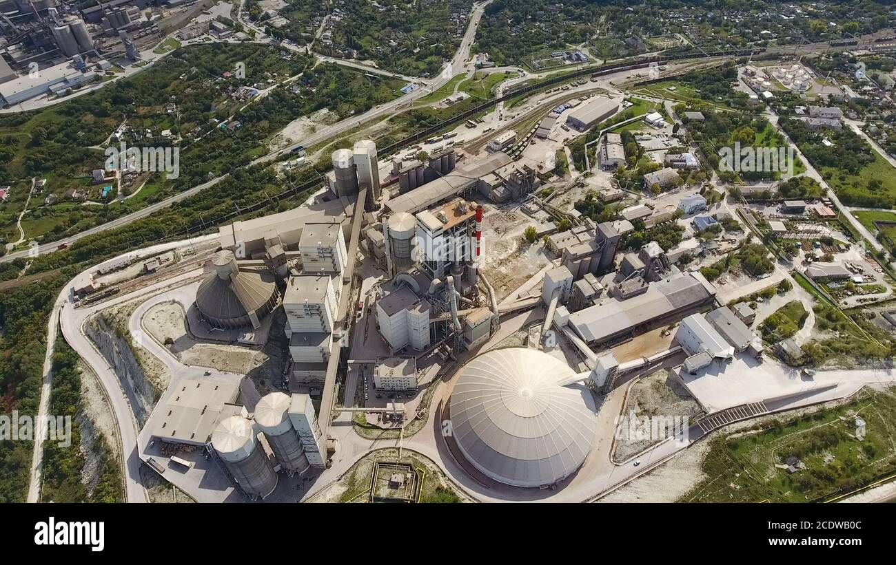 Factory for the production and preparation of building cement. Cement ...