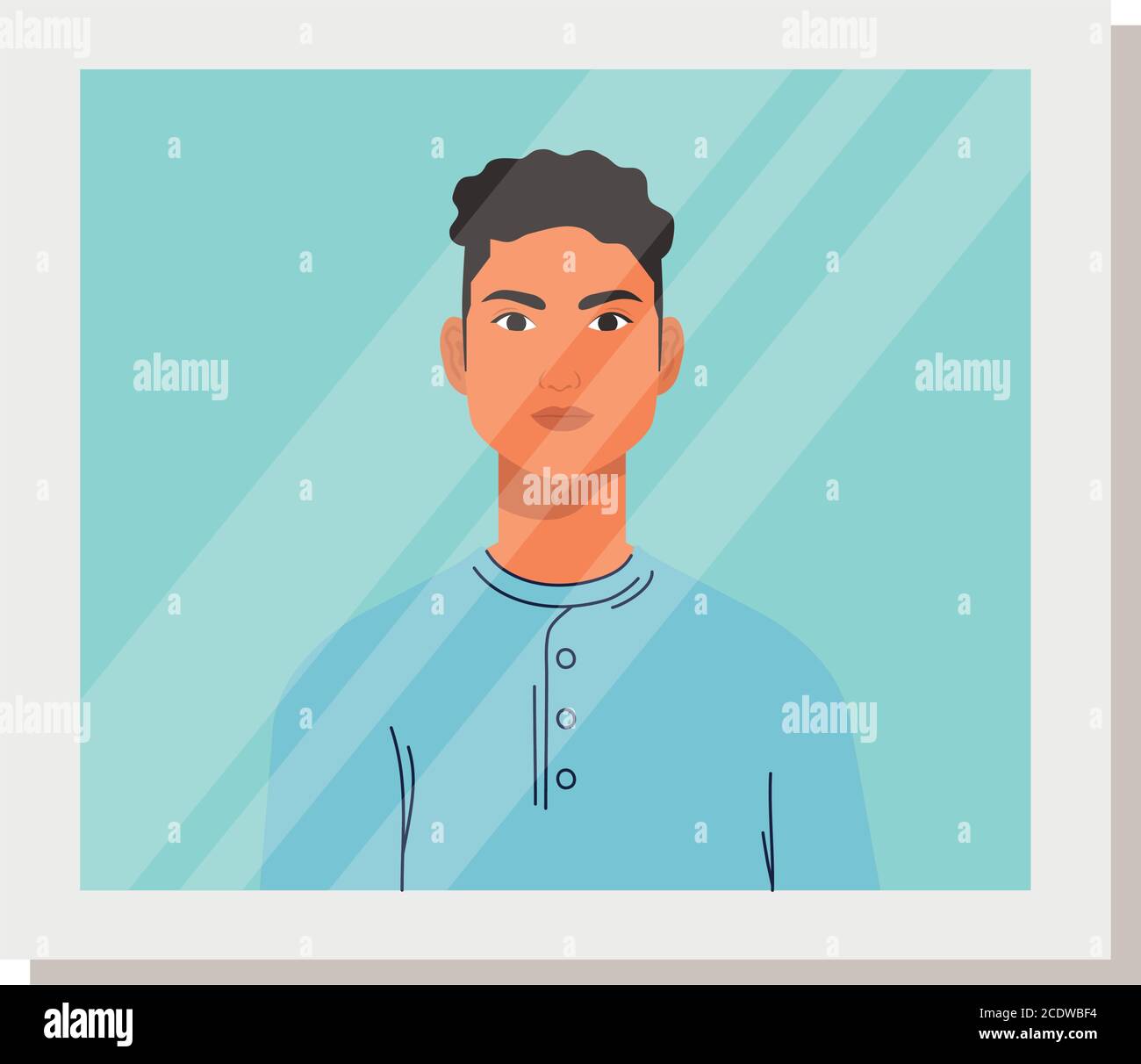 man cartoon in frame vector design Stock Vector Image & Art - Alamy
