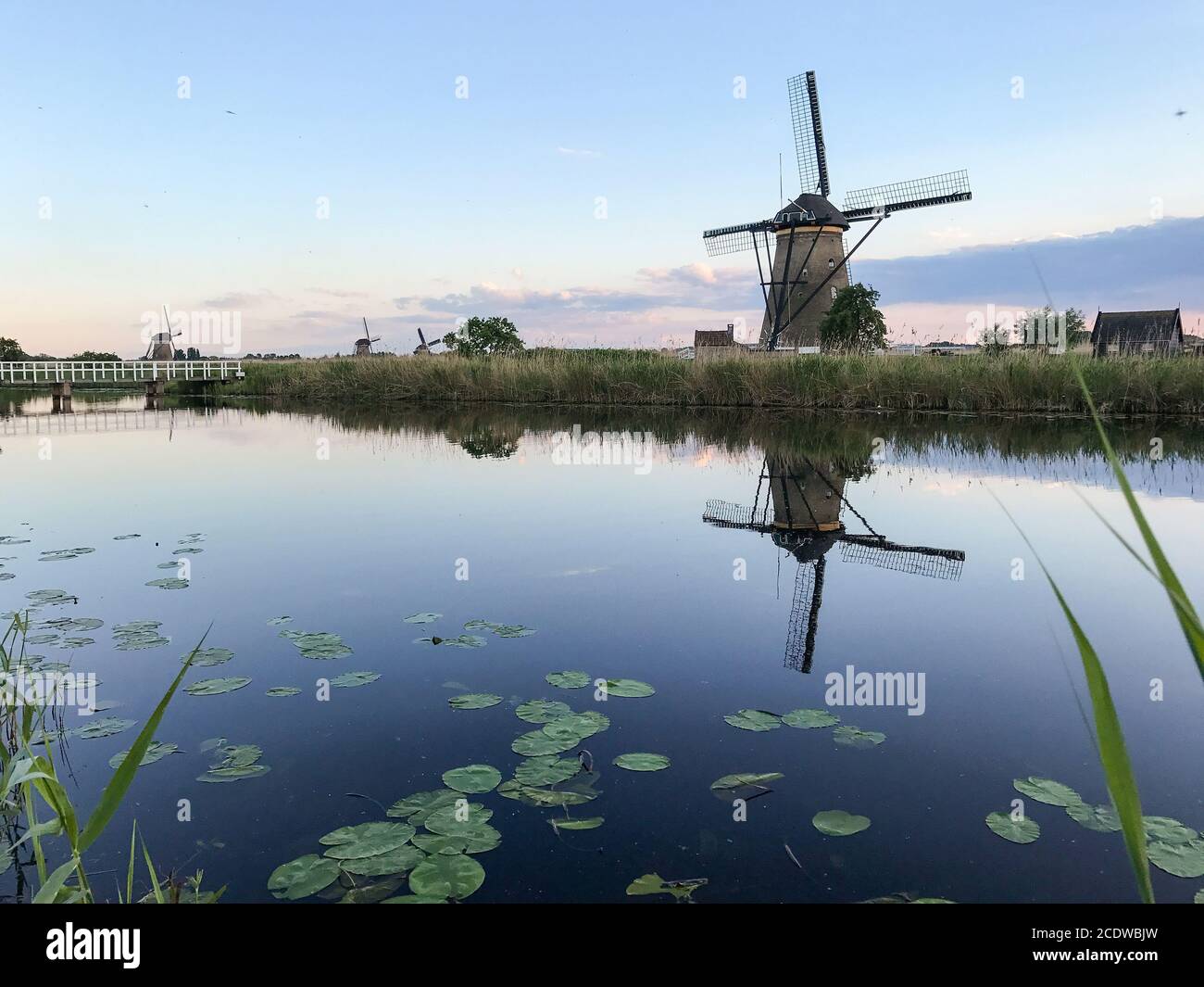 The Kinderdijk windmills Stock Photo - Alamy