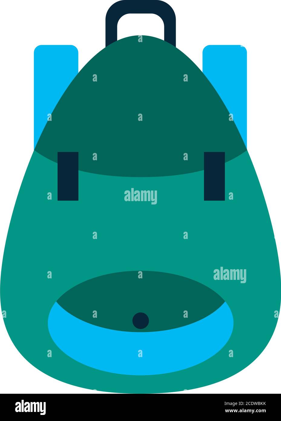 school backpack icon over white background, flat style, vector ...