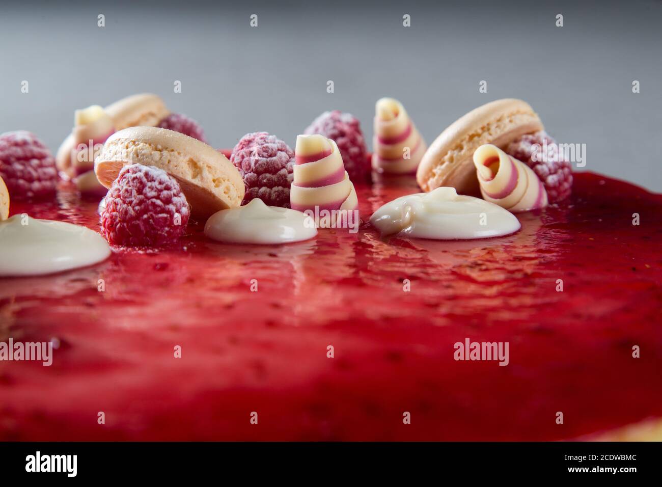 Red Cake Decorations Stock Photo - Alamy