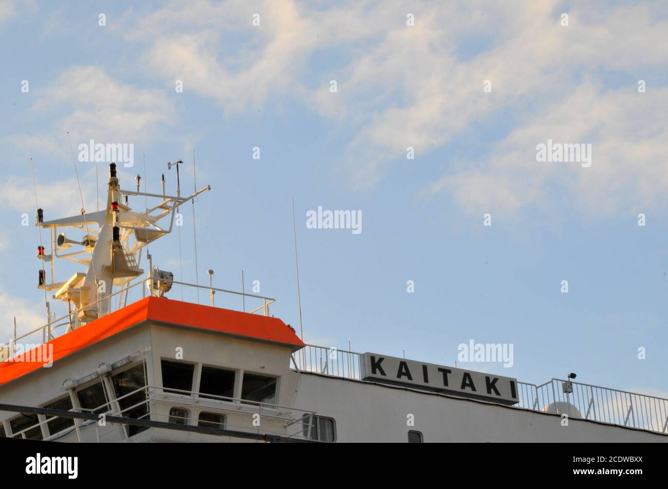 NZ Interislander ferry Kaitaki berthed at Wellington Stock Photo - Alamy