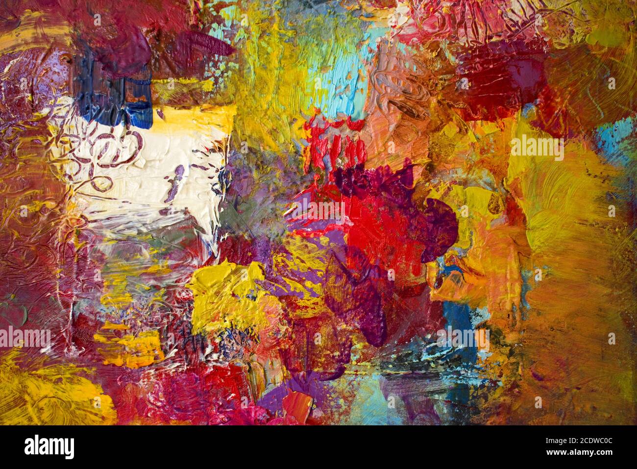 abstract mixed media background, painting, paintbrush, red Stock Photo ...