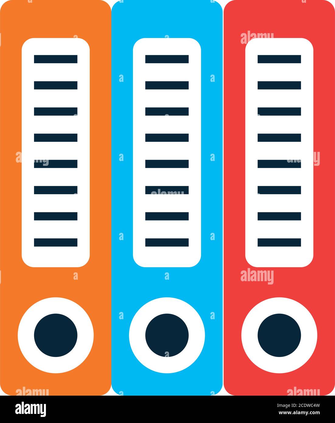 file binders icon over white background, flat style, vector ...