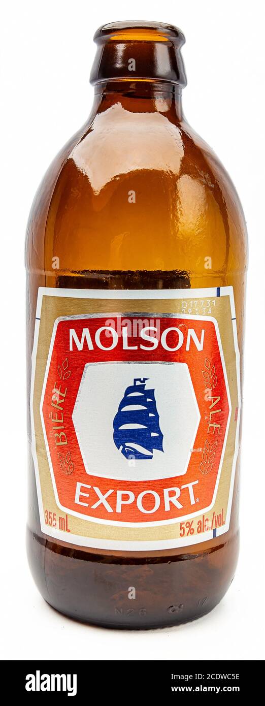 Vintage Molson Export bottle Stock Photo - Alamy