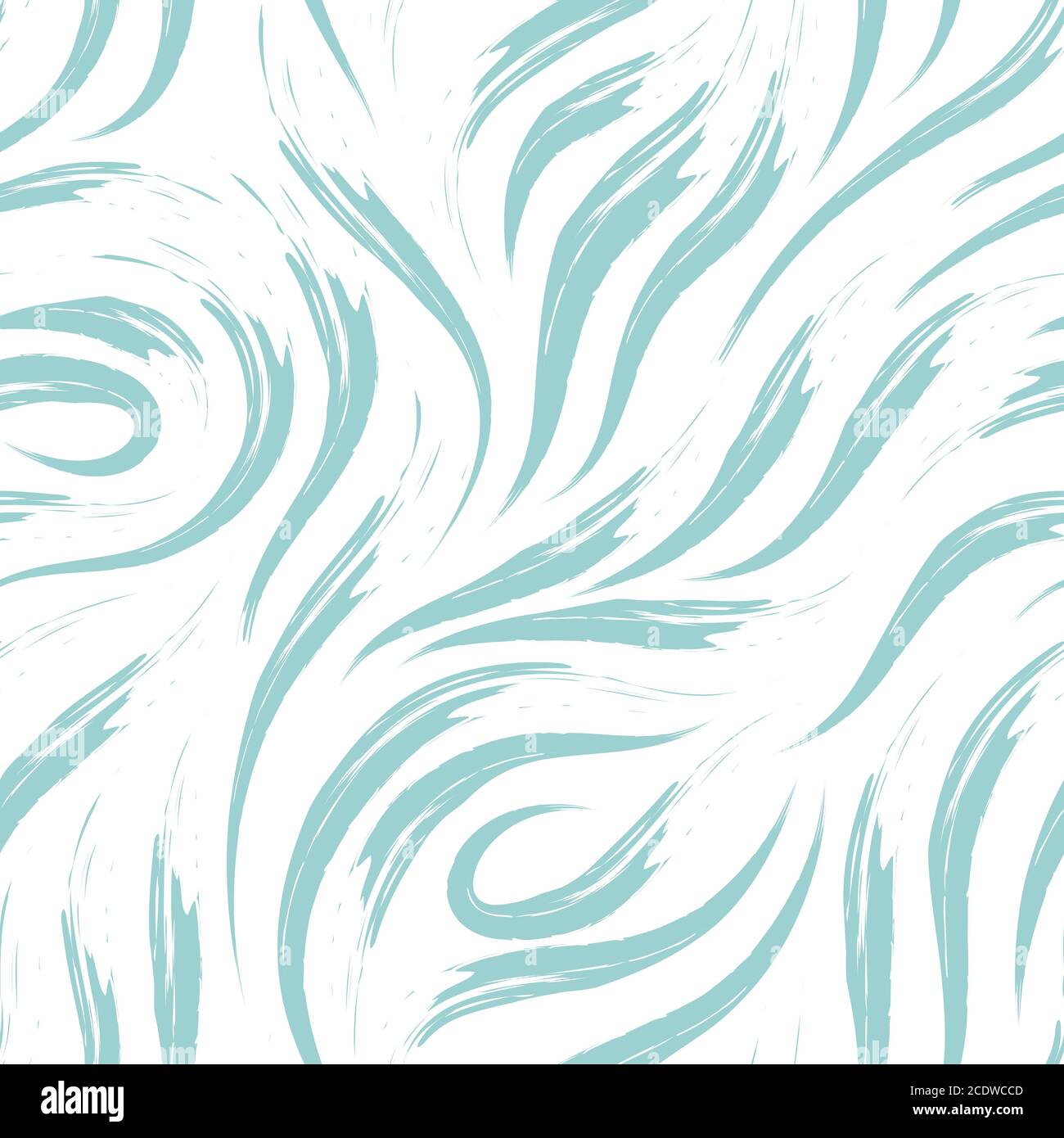 Vector seamless pattern of smooth brush strokes in blue on a white ...