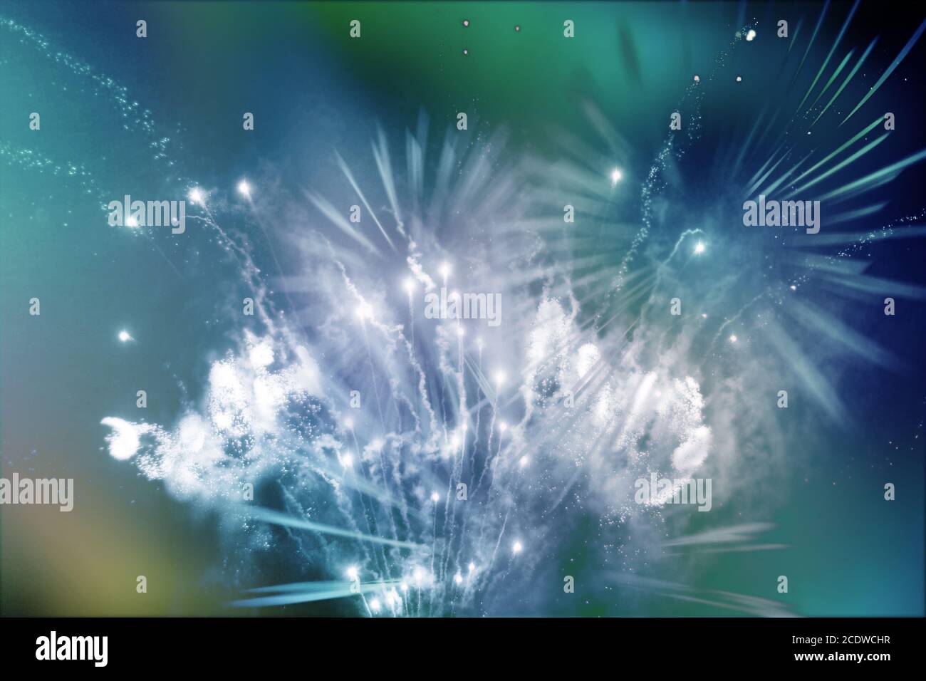 stars and lights pattern of bright sparkling colorful fireworks with ...