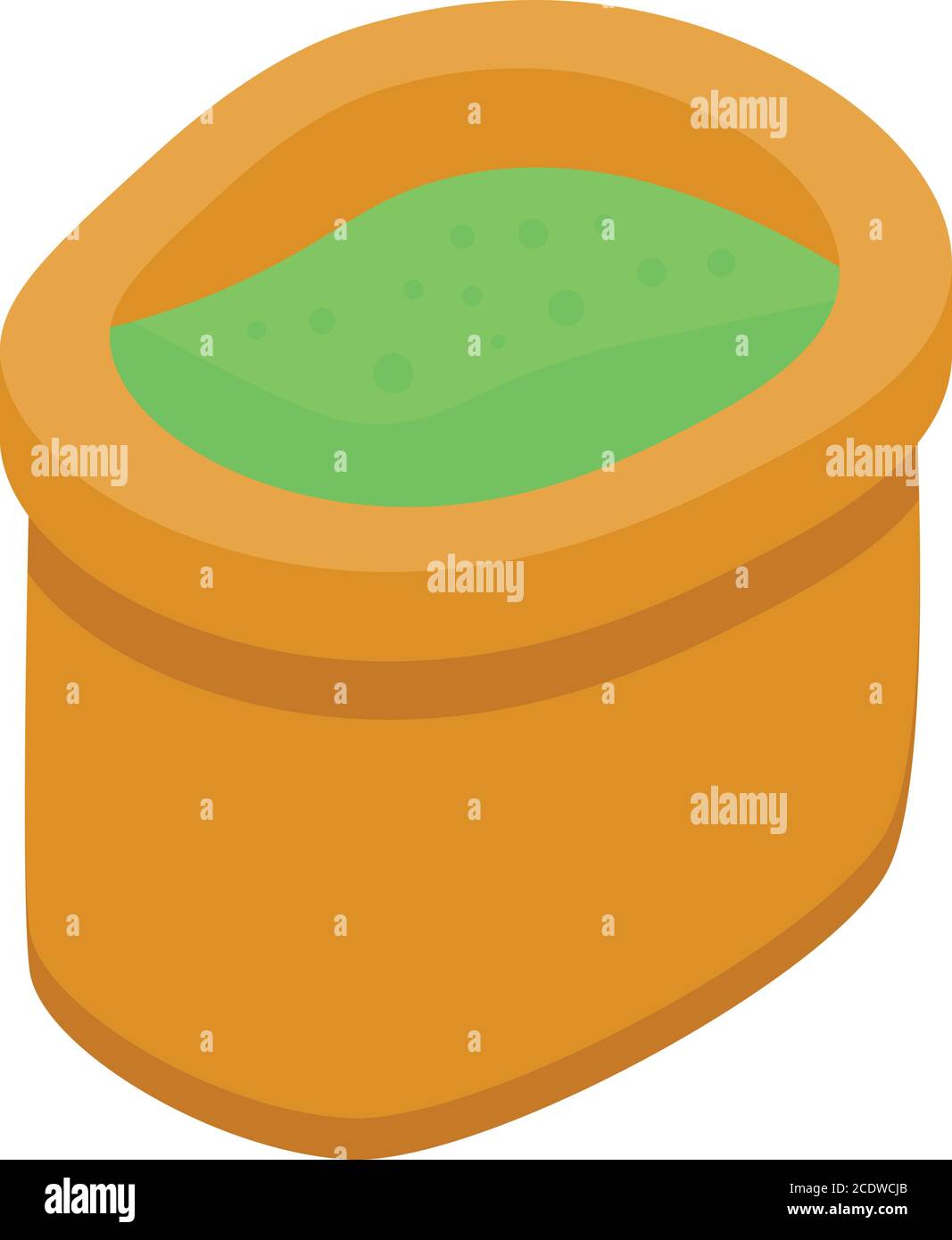 Fertilizer green sack icon, isometric style Stock Vector Image & Art ...