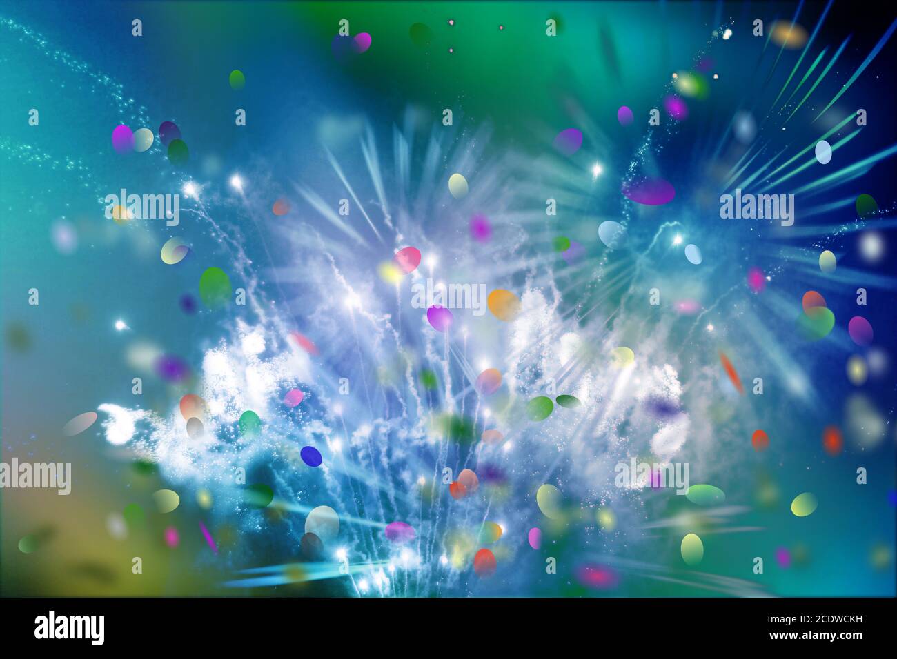 stars and lights pattern of bright sparkling colorful fireworks with ...