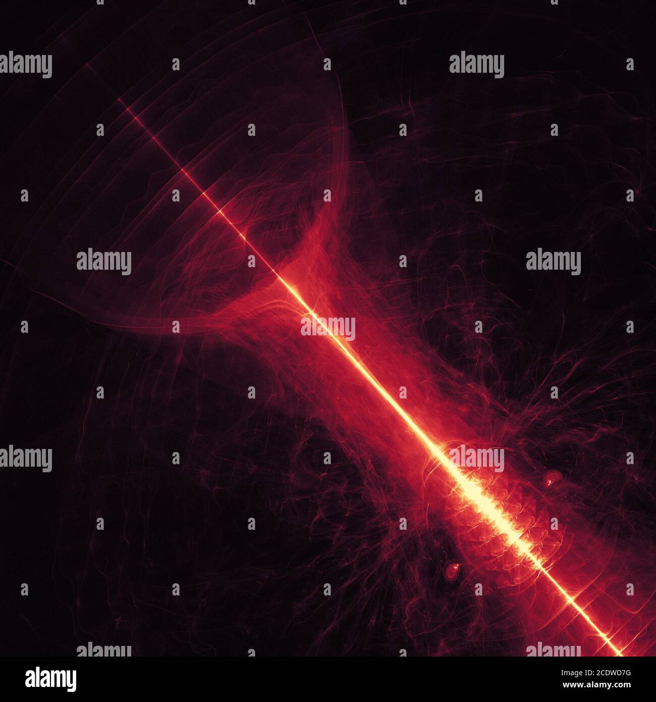 glowing red curved lines over dark Abstract Background space universe ...