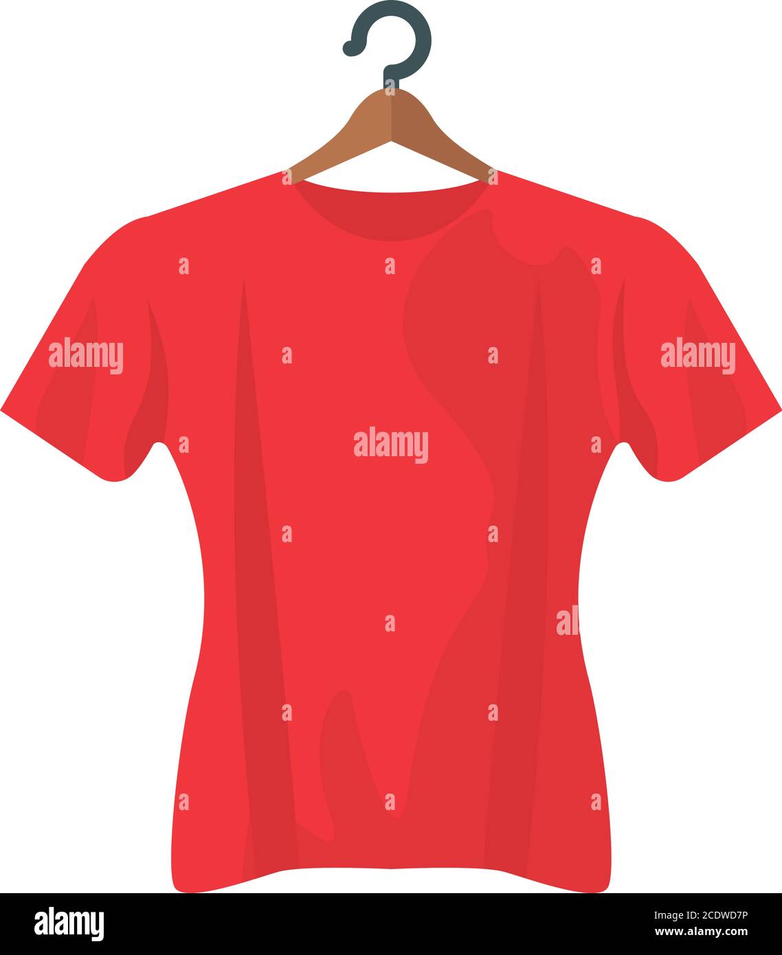 red tshirt design, Cloth fashion style wear and store theme Vector ...