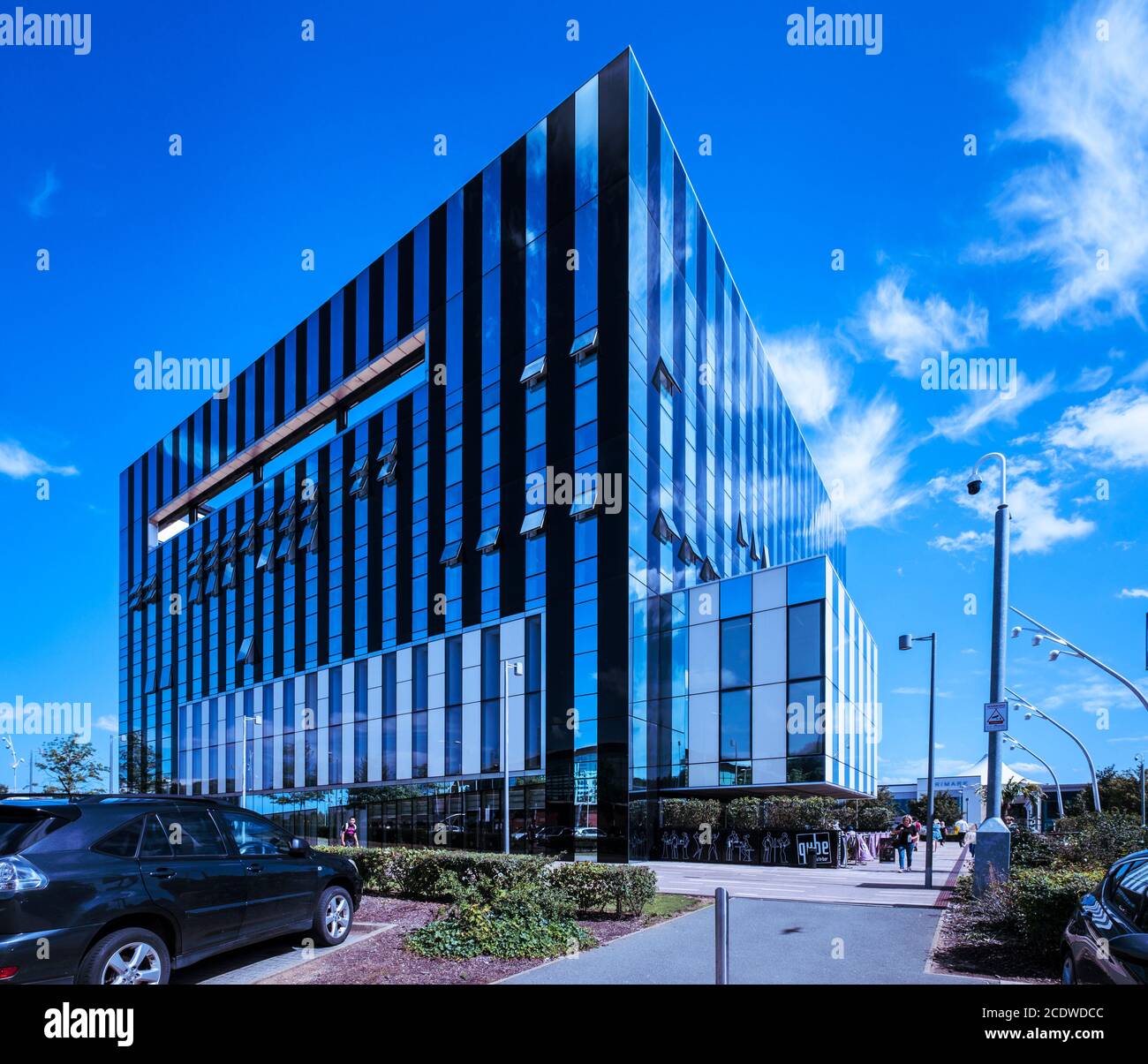 The Cube building in Corby Stock Photo - Alamy