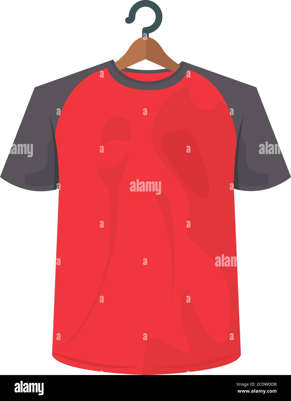 red with gray tshirt design, Cloth fashion style wear and store theme ...
