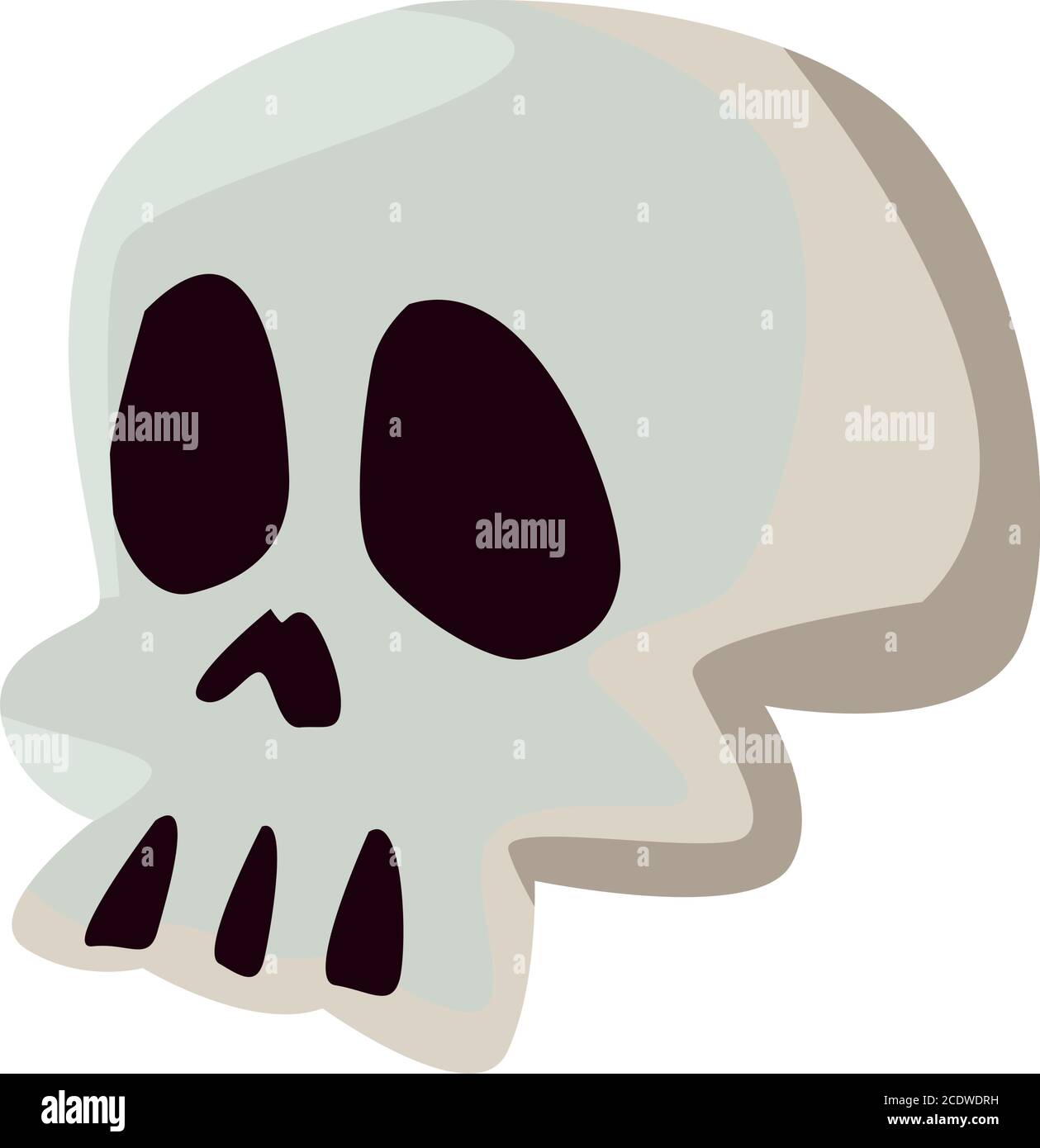 Skull design of head death horror tattoo decoration dark culture and ...