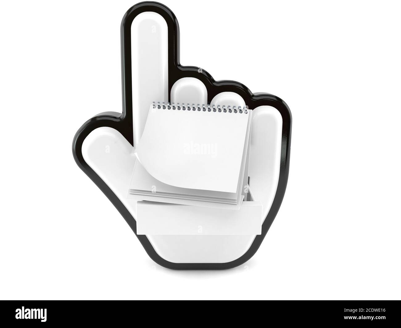 Cursor with blank calendar isolated on white background Stock Photo - Alamy