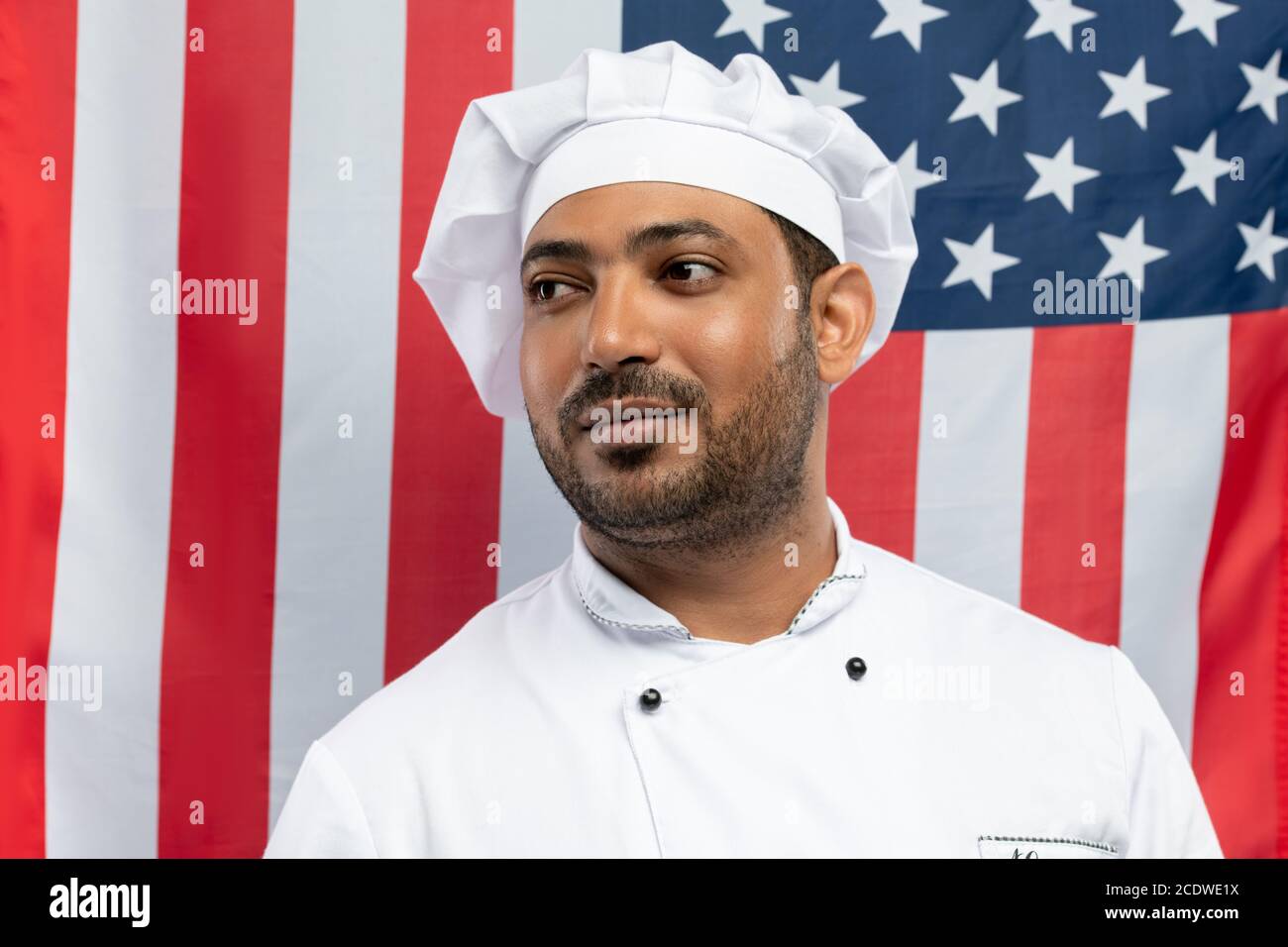 Restaurant american flag hi-res stock photography and images - Alamy