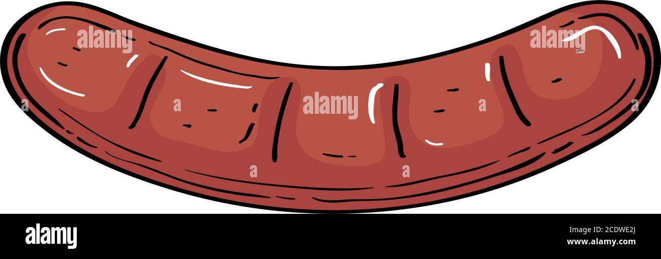 Isolated sausage vector design Stock Vector Image & Art - Alamy
