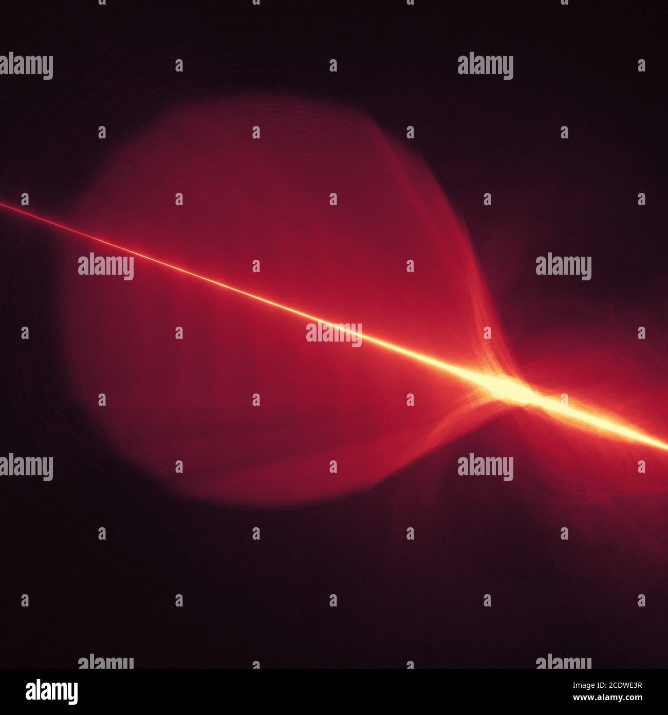 glowing red curved lines over dark Abstract Background space universe ...