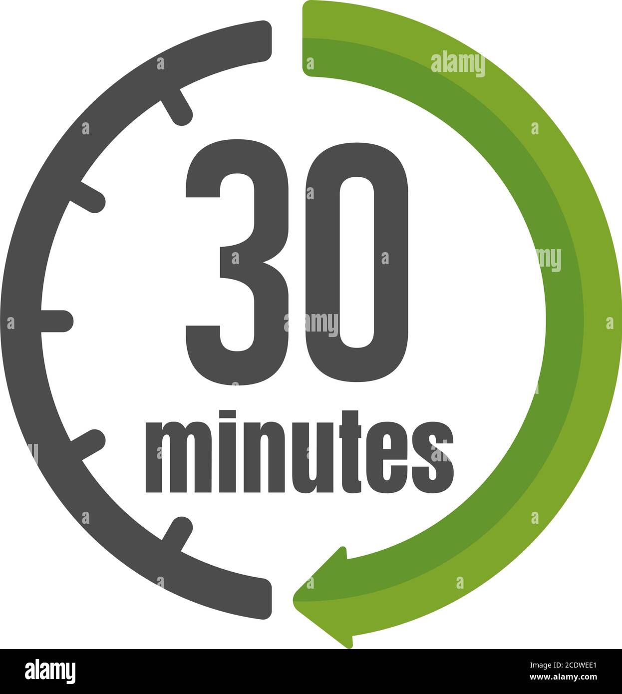 30 Minutes Icon Vector Vectors High Resolution Stock Photography and ...