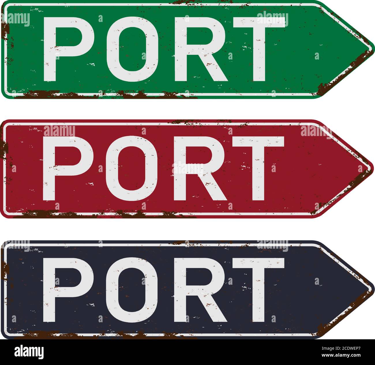Ferry port direction sign Stock Vector Images - Alamy
