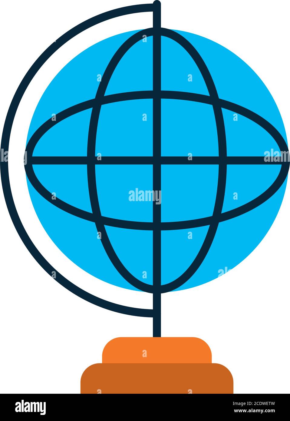 geography tool icon over white background, flat style, vector ...