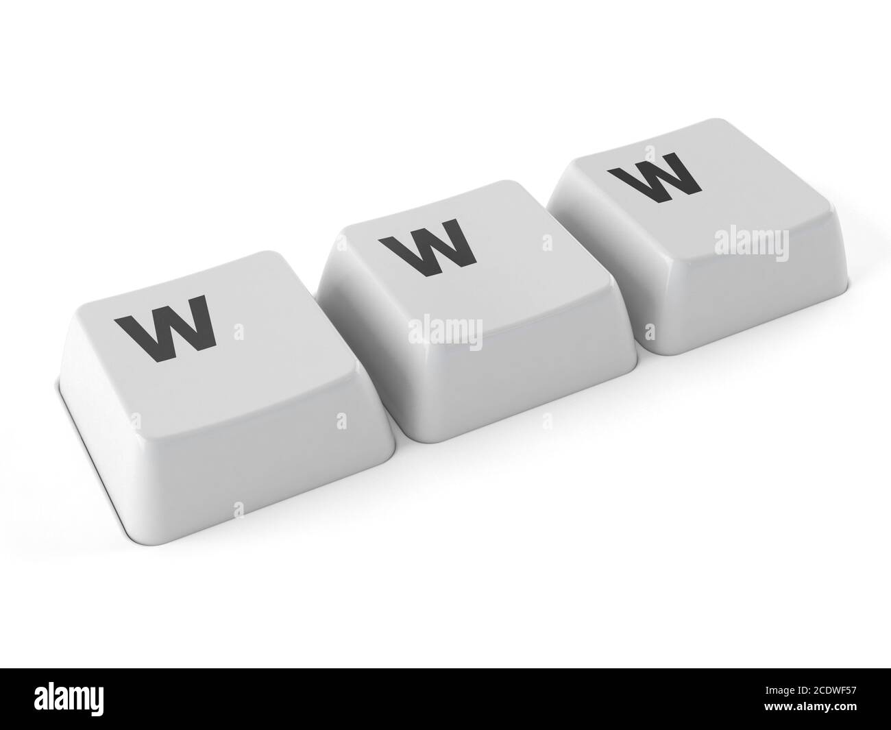 Keyboard keys with WWW text isolated on white background Stock Photo ...
