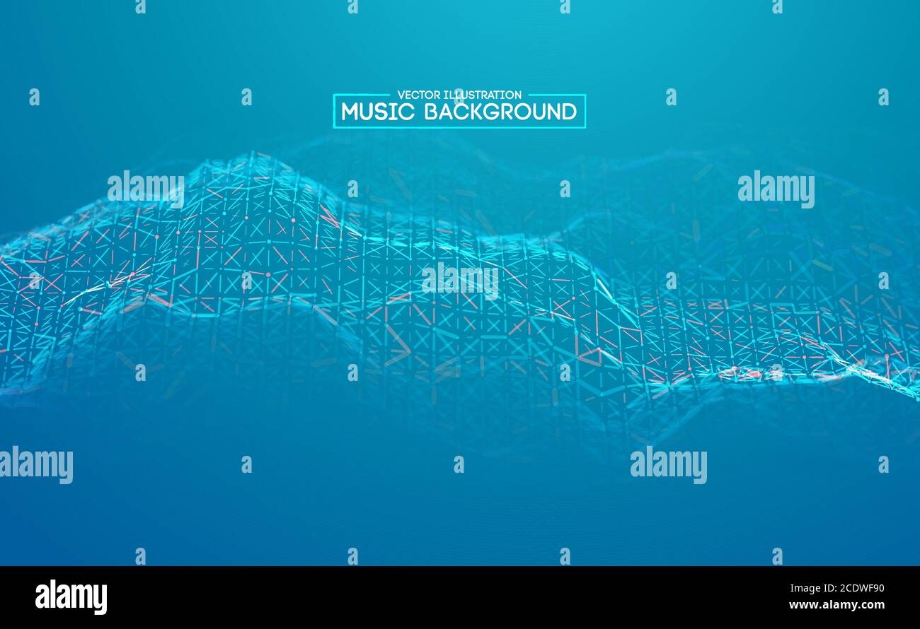 Blue background design. Colourful music background design. Abstract ...