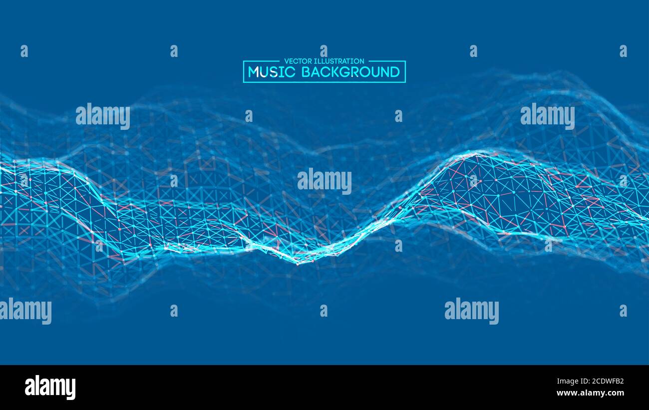 Blue background design. Colourful music background design. Abstract ...