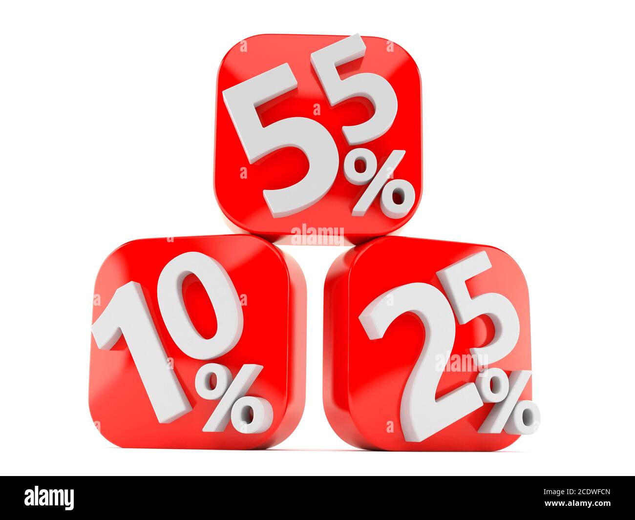 Numbers with percent symbols isolated on white background Stock Photo ...