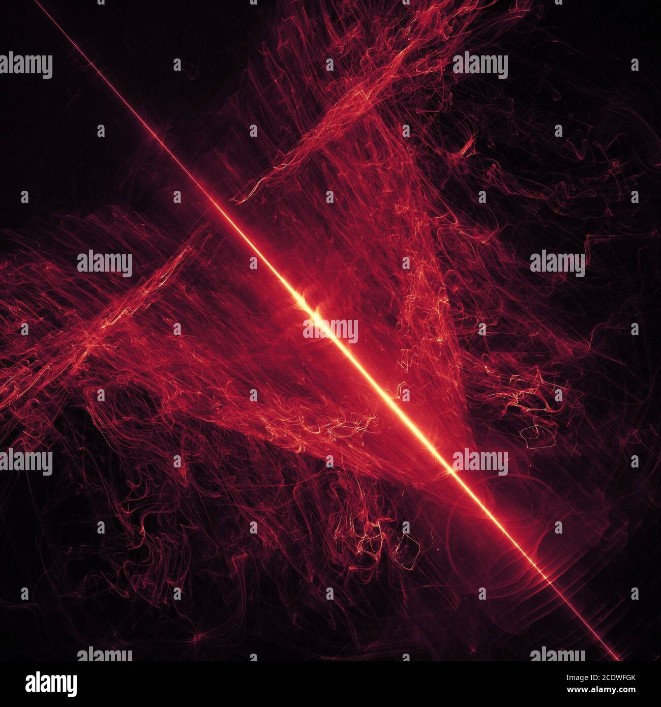glowing red curved lines over dark Abstract Background space universe ...