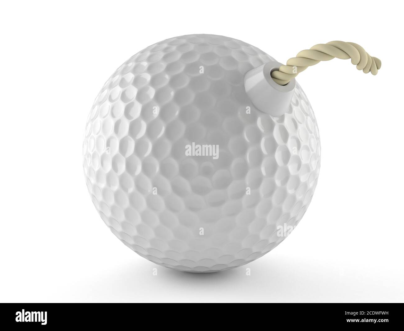 Golf bomb isolated on white background Stock Photo - Alamy
