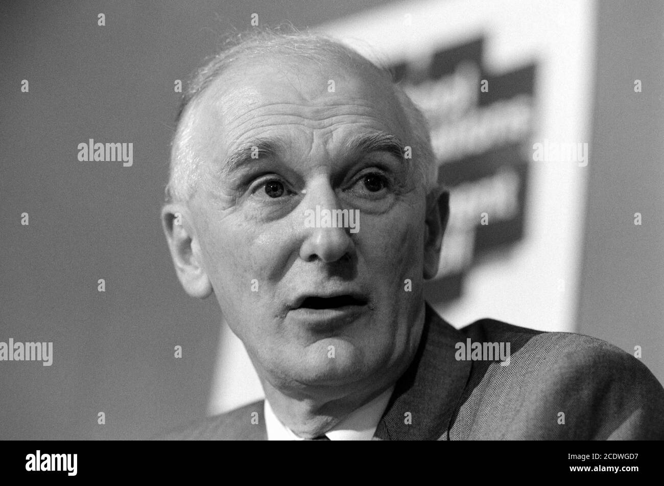 Sir Ron Dearing National Curriculum Council press conference at Schools ...