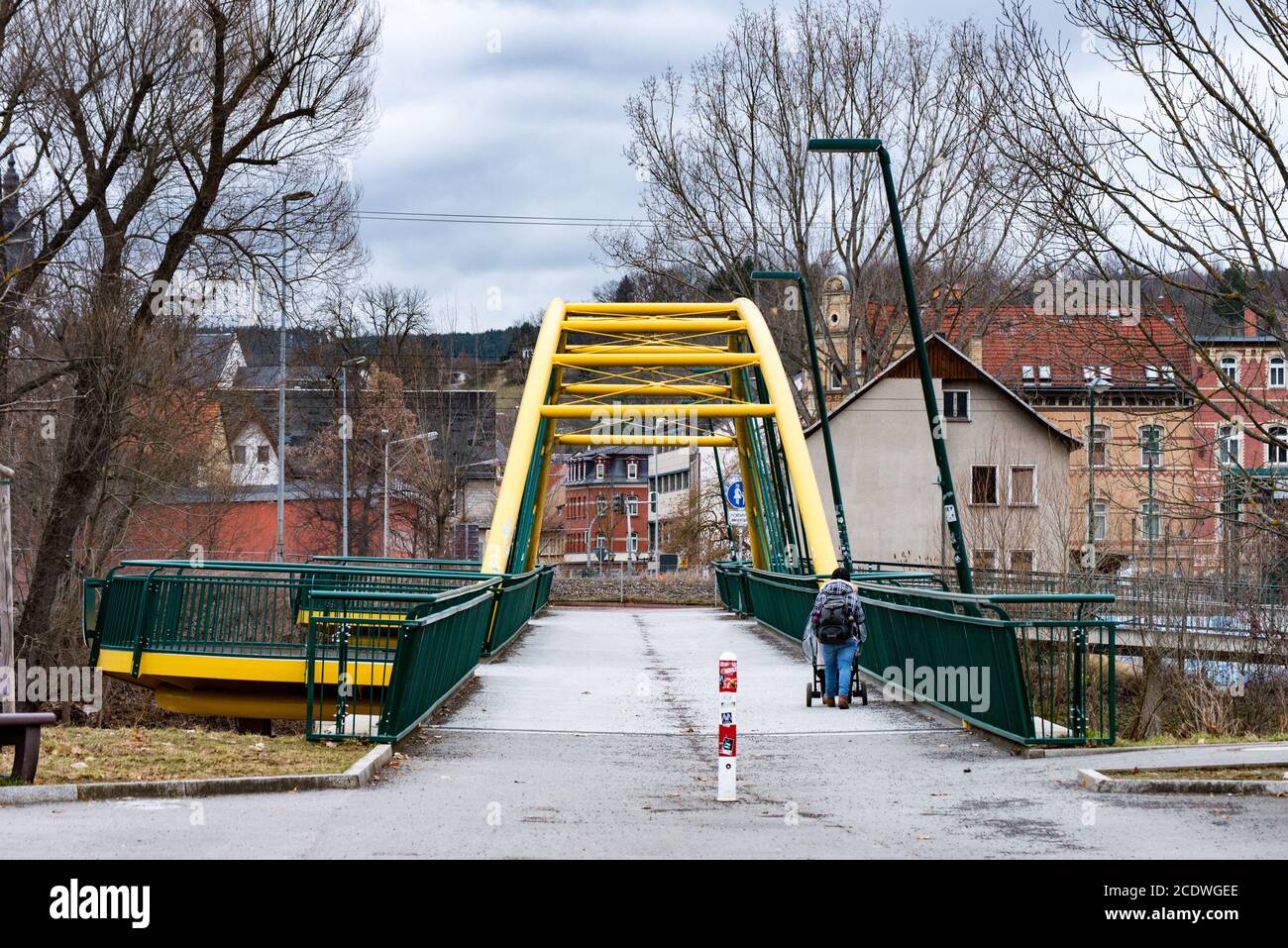 Bridge over the river Saale in Rudolstadt Stock Photo - Alamy