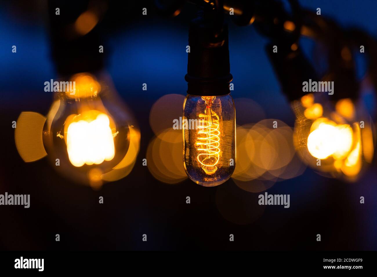 Vintage lighting Bulb decor , Incandescent Lamp Retro style Stock Photo ...