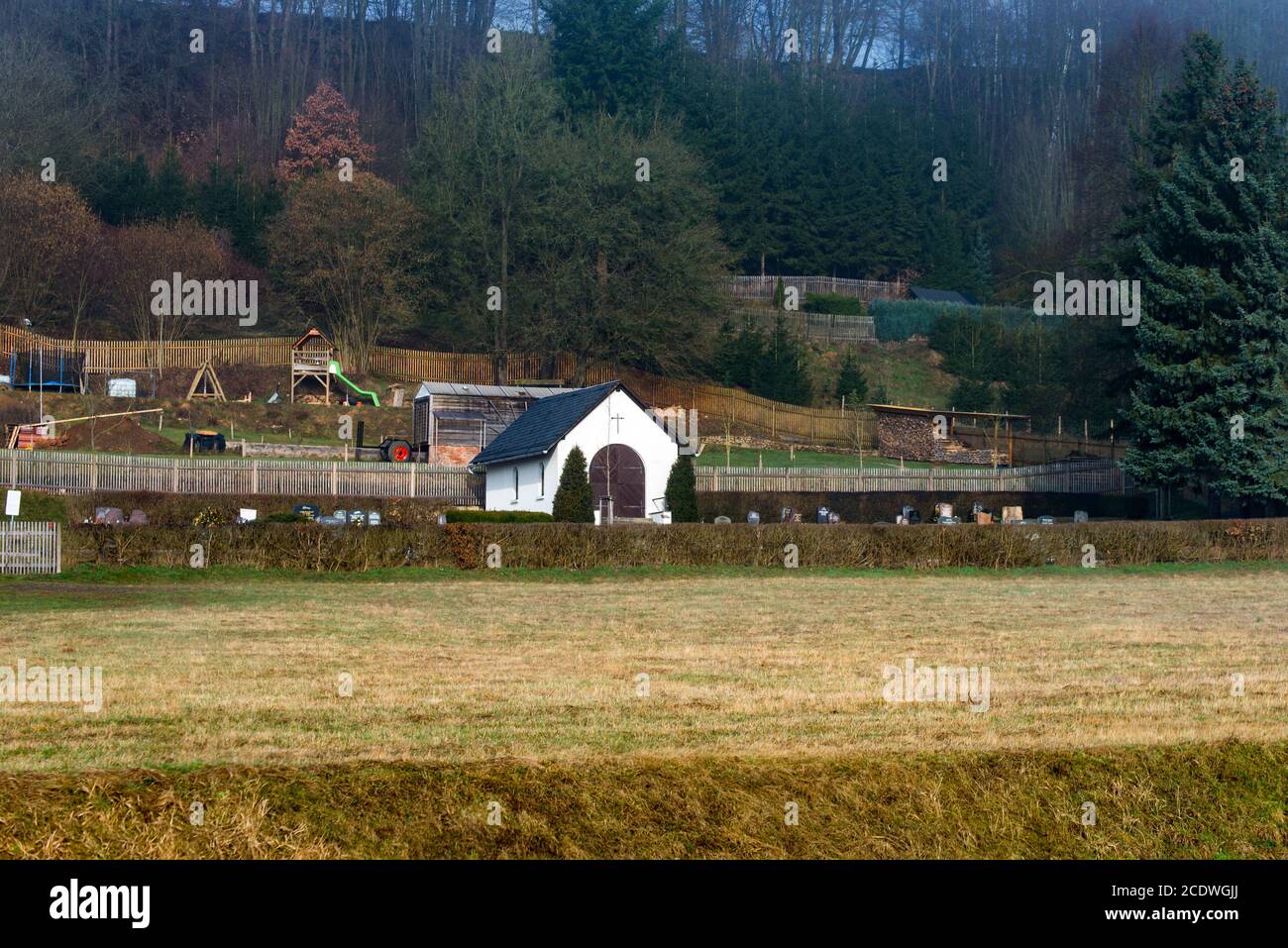 Cemetery in small village hi-res stock photography and images - Alamy