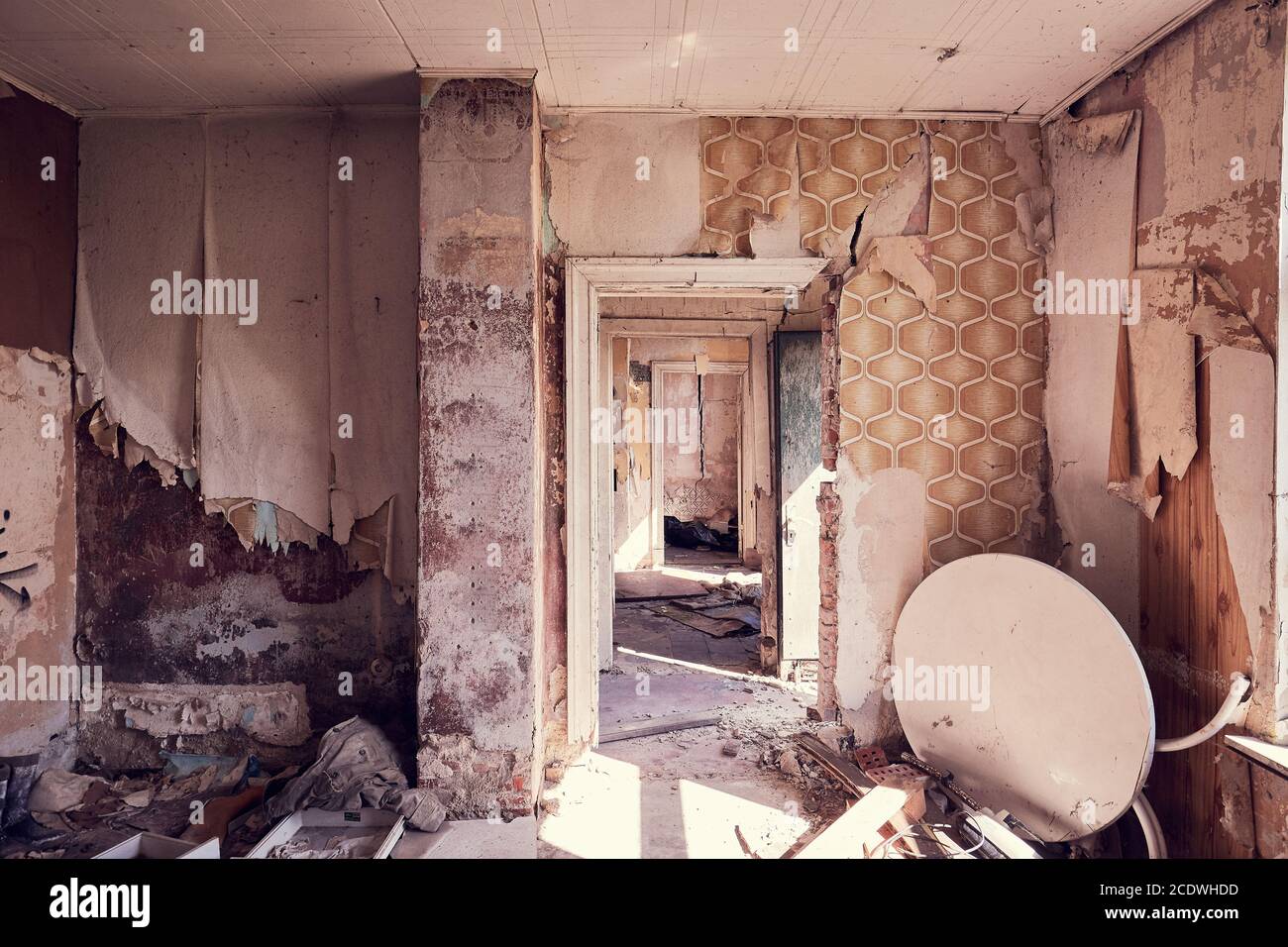 condemned house room Stock Photo - Alamy