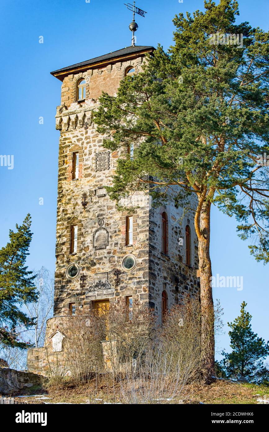 Marie Tower Rudolstadt II Stock Photo - Alamy